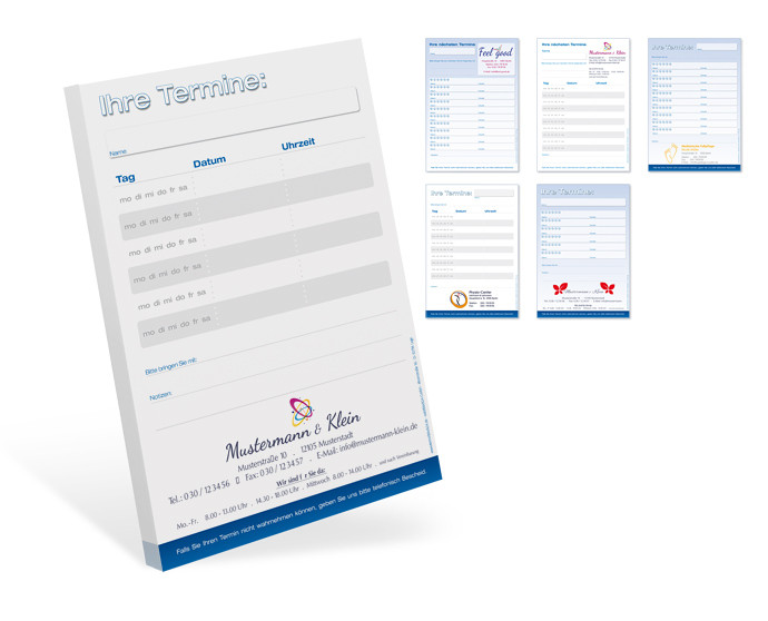 Terminzettel und Terminzettelblock - terminblock24